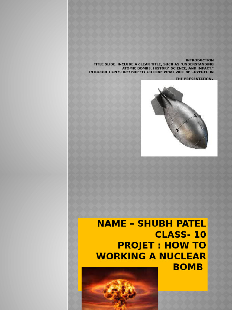 Presentation1 NUCLER BOMB | PDF