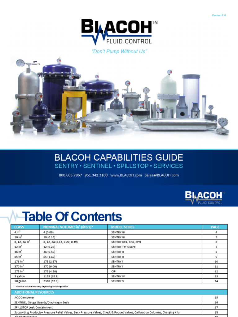 Blacoh Capabilities Guide Release - P15E11 - 024 - Web | PDF