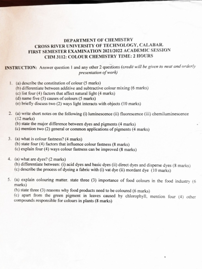 Colour Chemistry | PDF