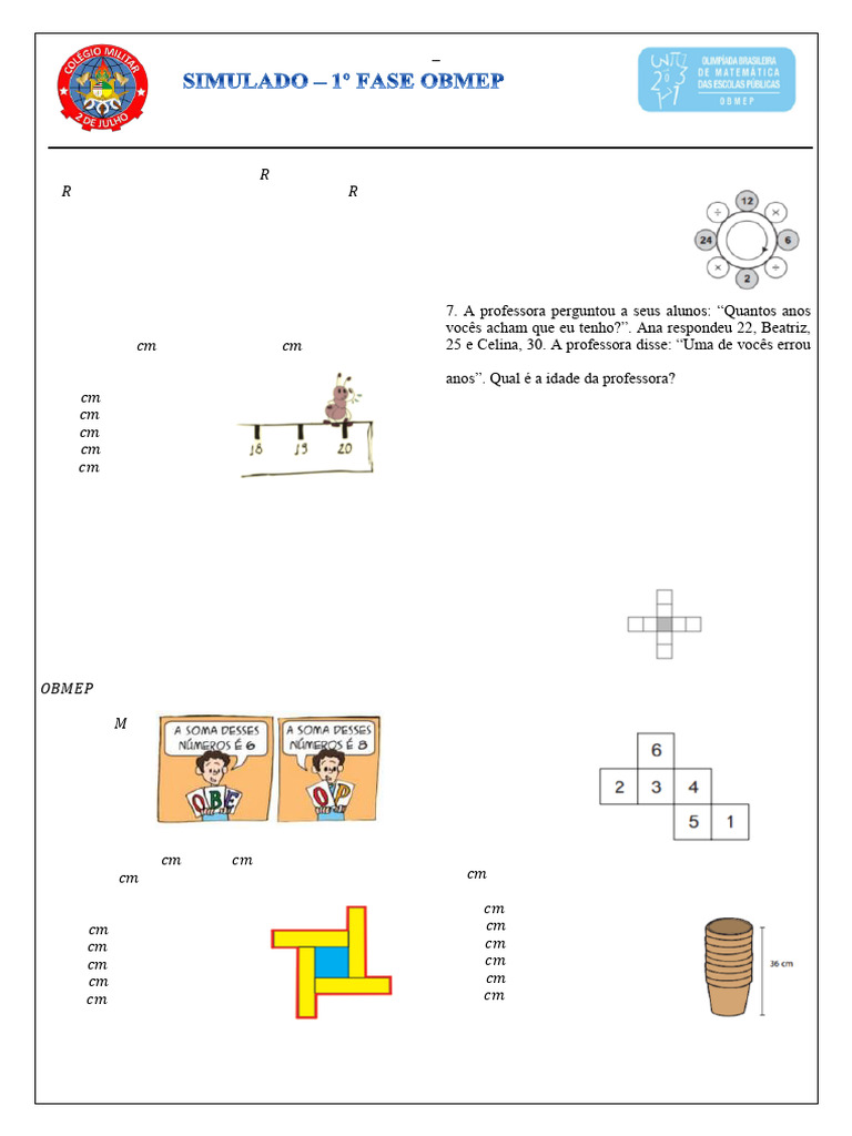 Simulado Obmep | PDF