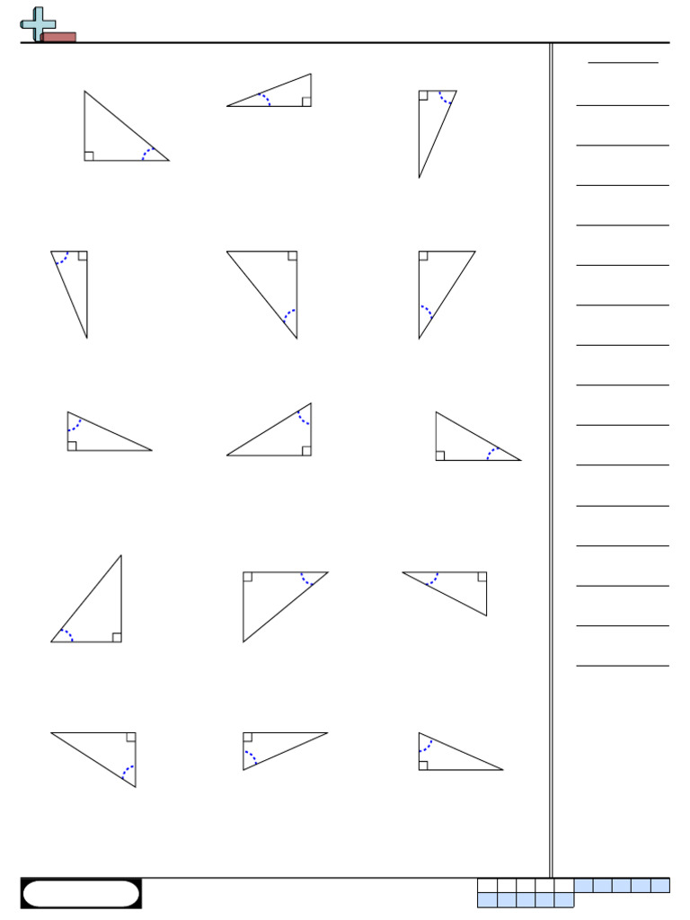 Intro To Sin - Cos.tan Sheet | PDF | Geometry | Trigonometric Functions