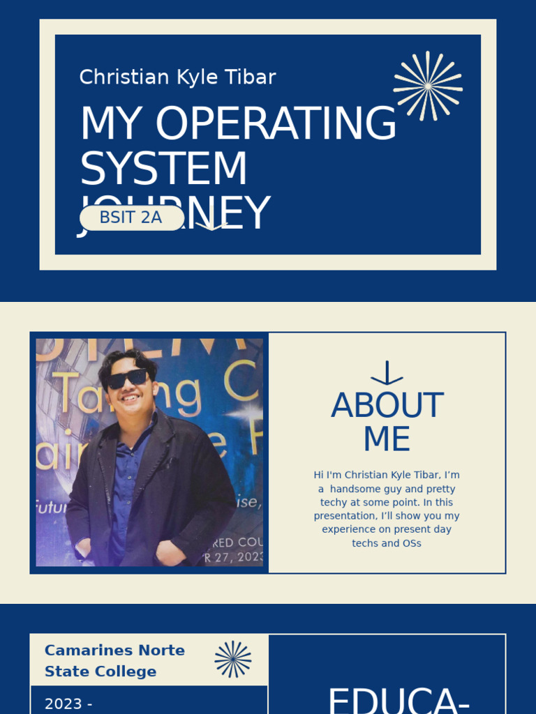 My Operating System Journey - Christian Kyle Tibar BSIT2A | PDF