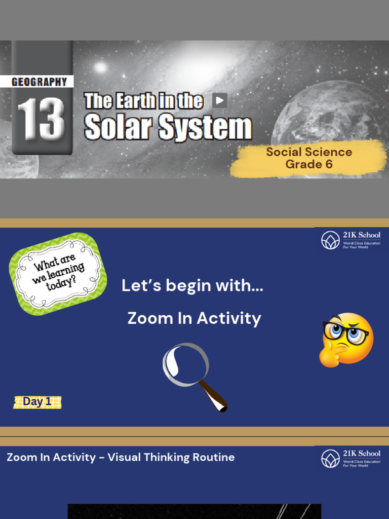Ch-13 - The Earth in The Solar System - Student's | PDF