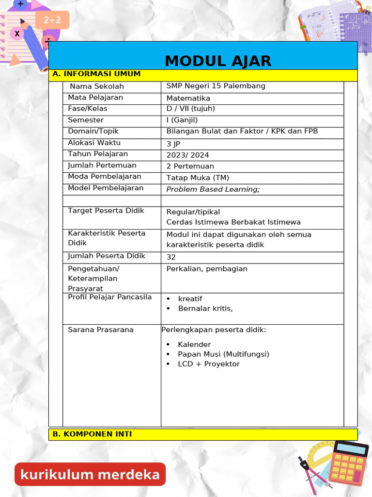 Modul KPK Dan FPB | PDF