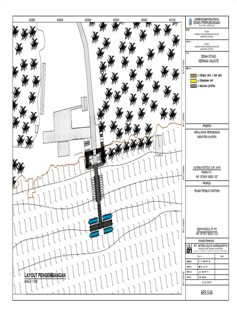 Layout Pengembangan: Denah Situasi Dermaga Kalkote | PDF
