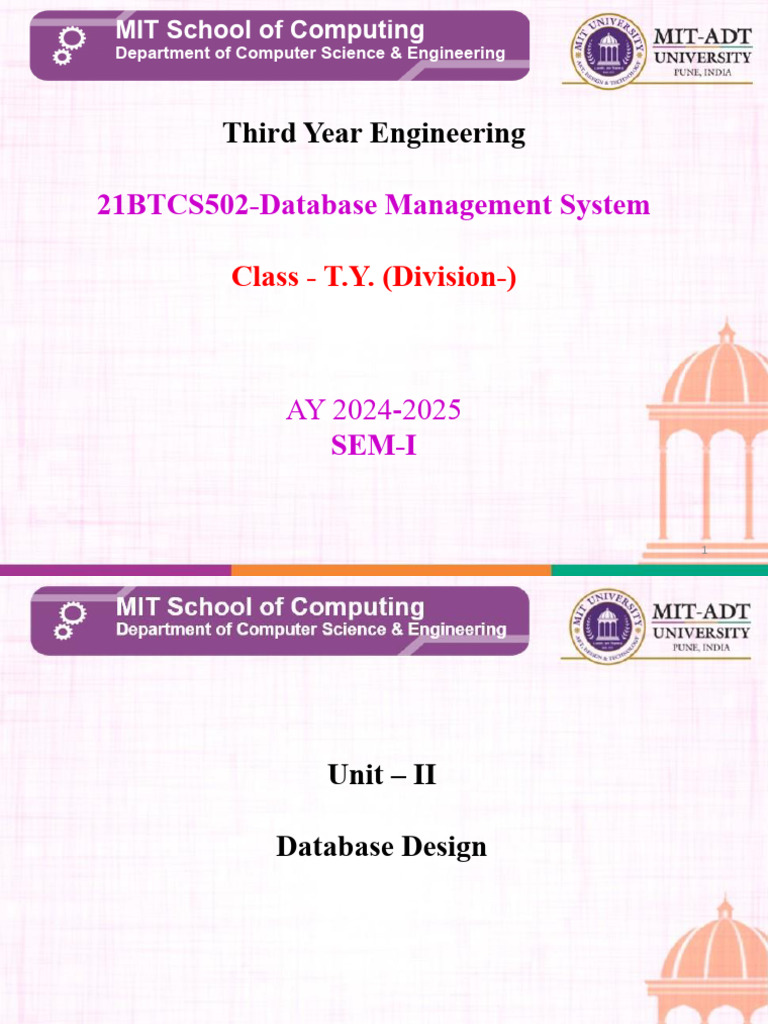 DBMS UNIT 2 L | PDF