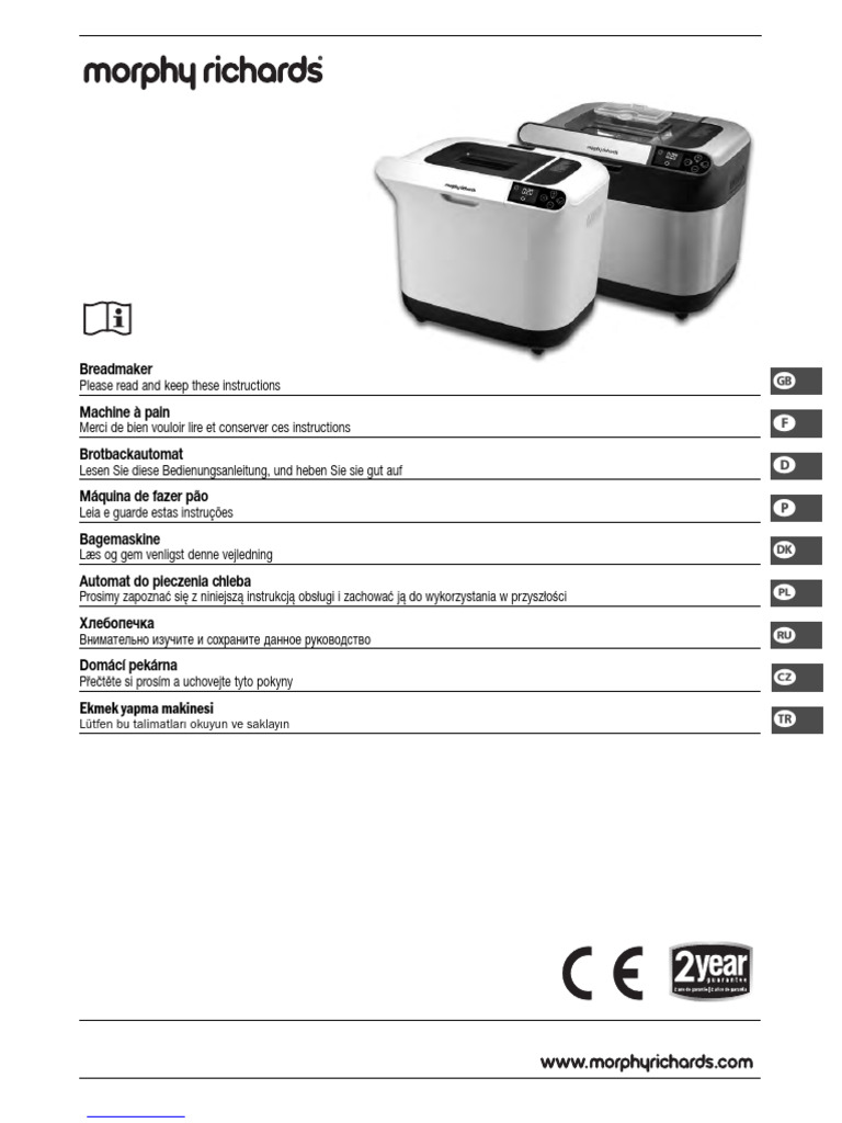 Breadmaker: Please Read and Keep These Instructions | PDF