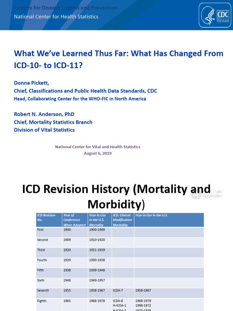 ICD 10 Vs ICD 11 | PDF