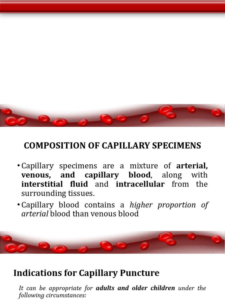 Capillary Puncture | PDF