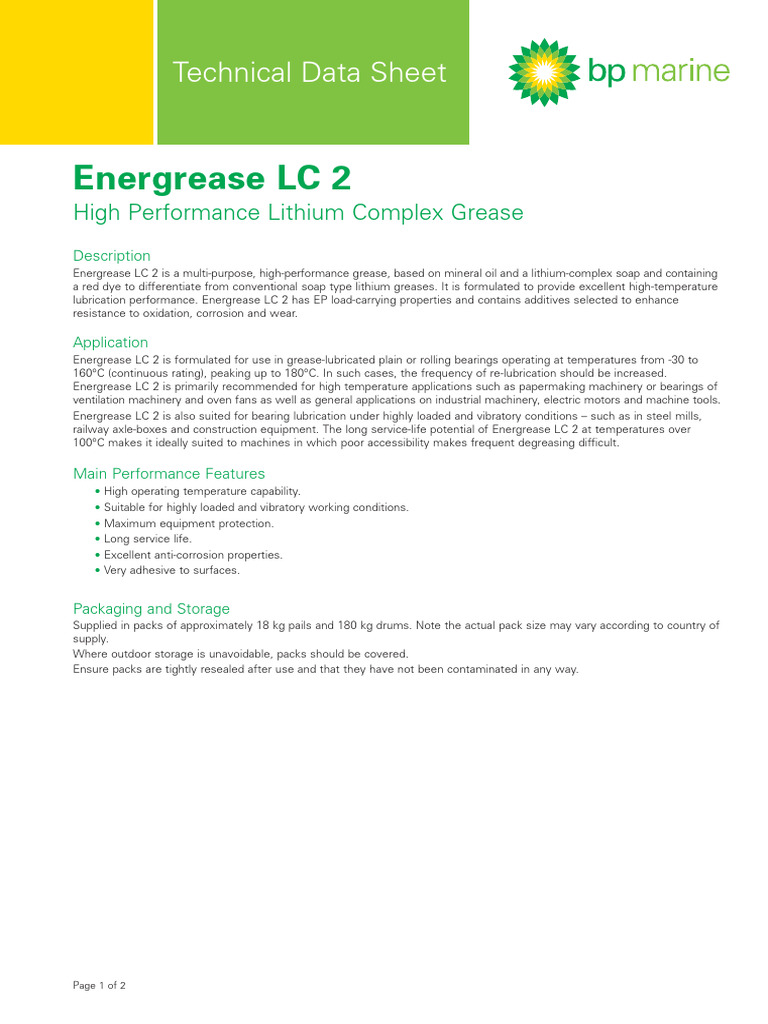 Energrease LC 2 | PDF