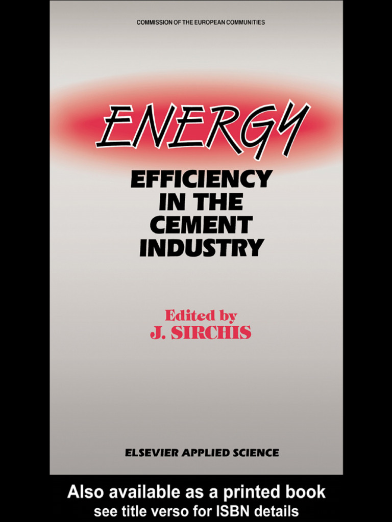 J. Sirchis - Energy - Efficiency in The Cement Industry (1990) | PDF