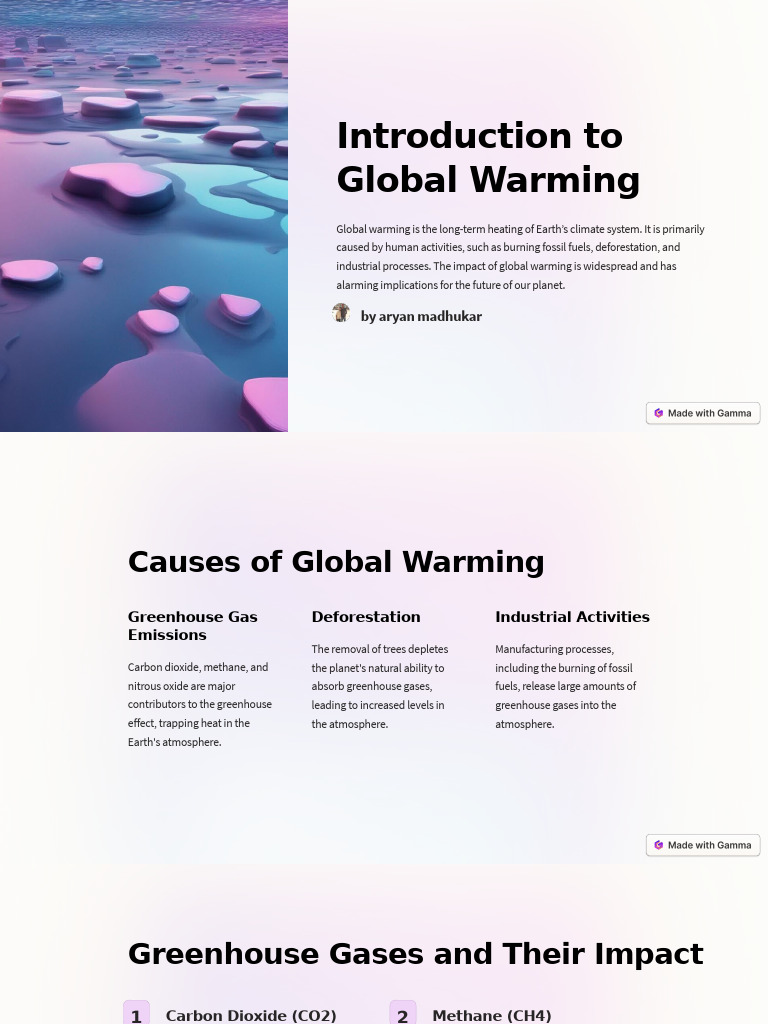 Introduction To Global Warming | PDF