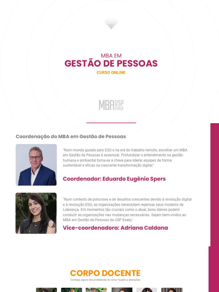 Programa Do Curso - Gestão de Pessoas | PDF