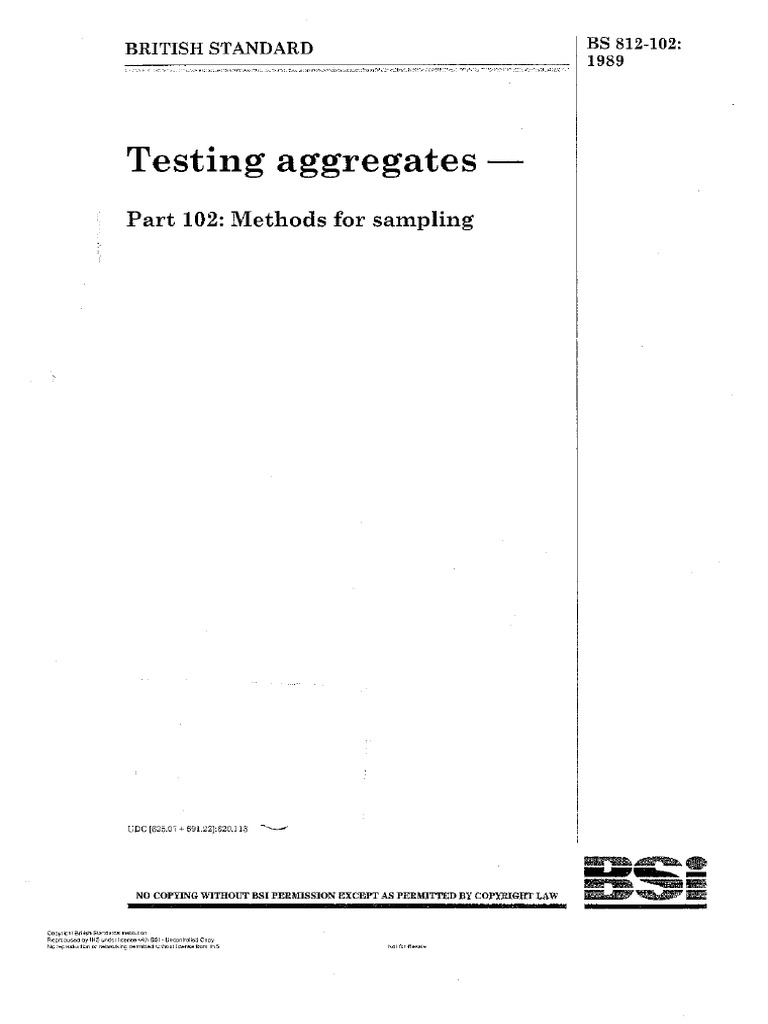 BS 812 Part 102-89 | PDF