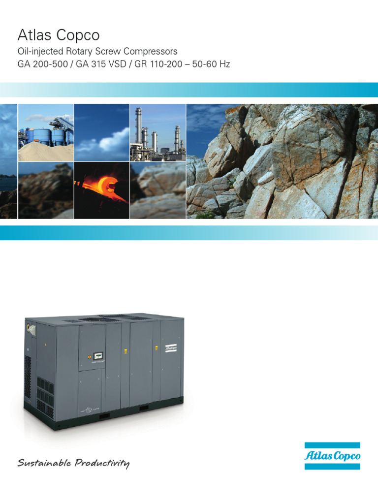 15 40 Oil Injected Rotary Screw Compressors | PDF | Mechanical ...