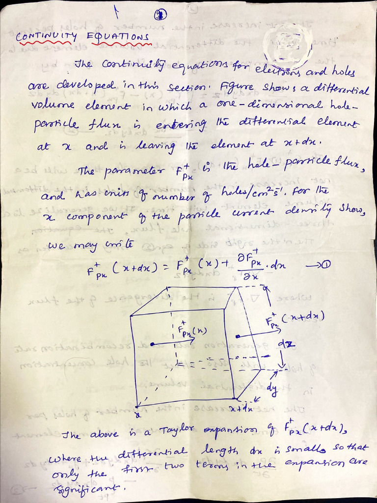 Continuity Equation | PDF