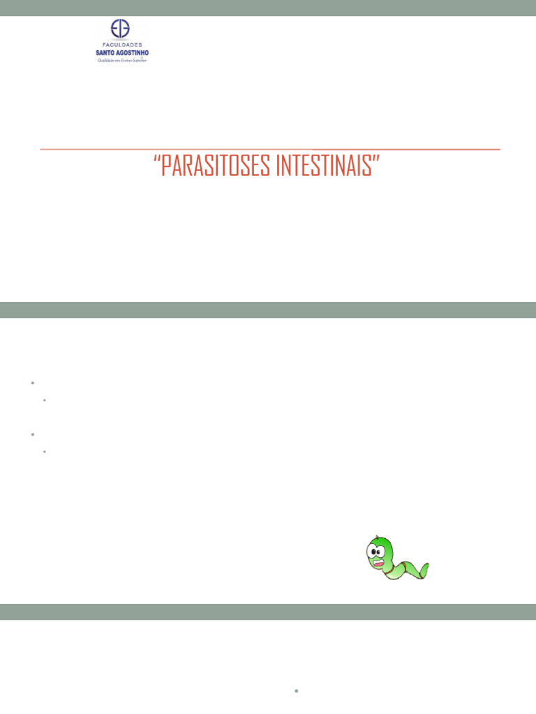 Parasitoses Intestinais | PDF
