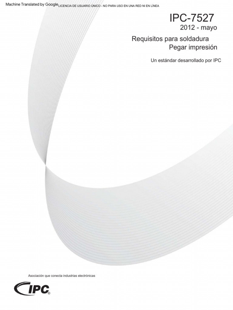 IPC-7527 (L) Acept Pasta | PDF