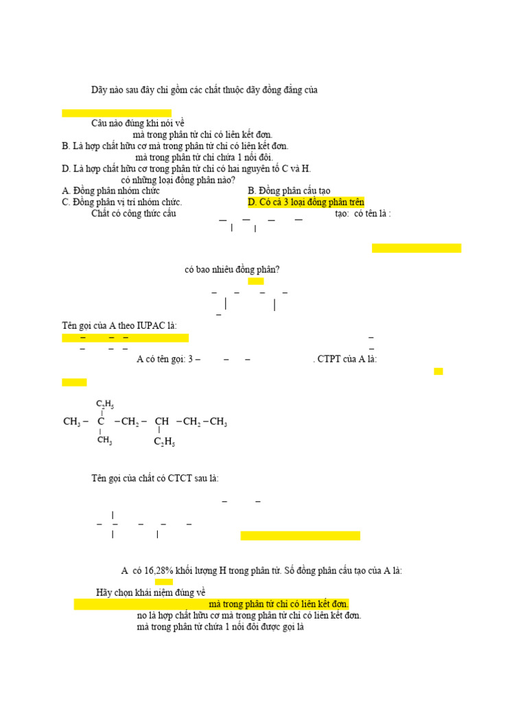Alkane Alkene Alkyne Pdf