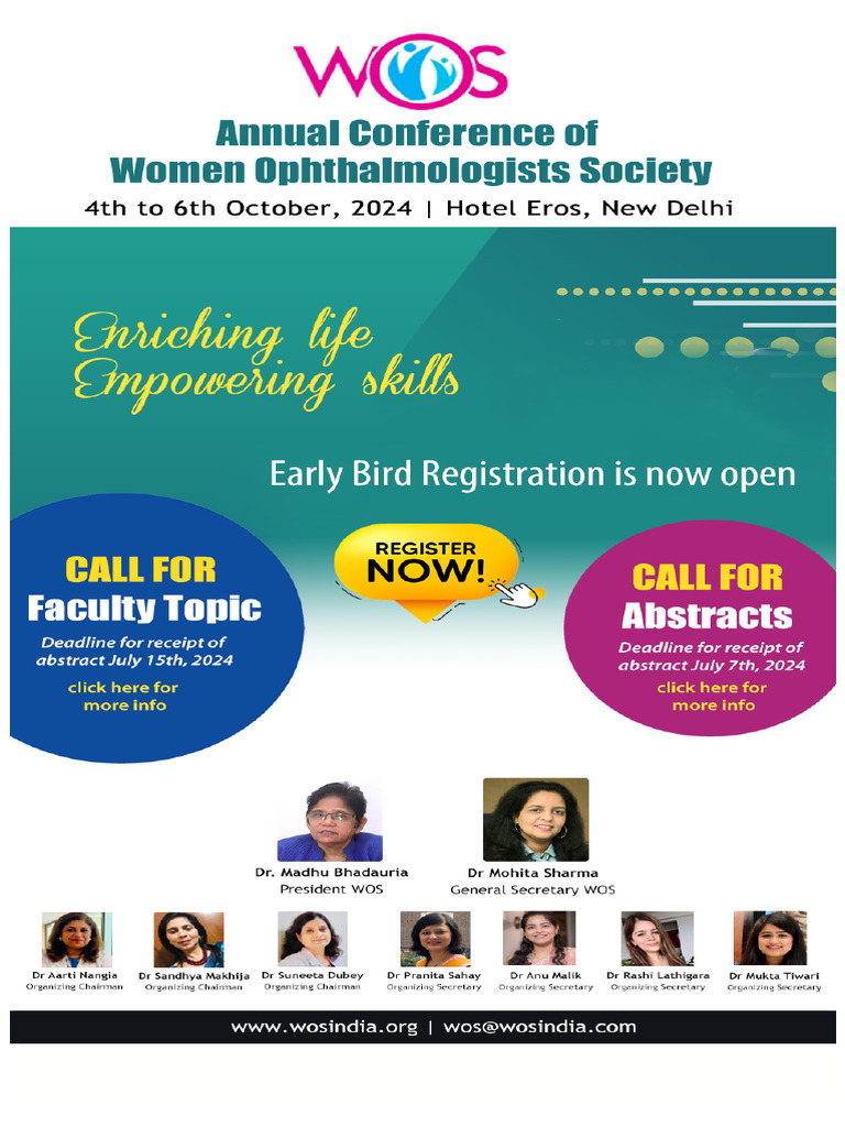 Call For Faculty Topic & Abstracts - WOS Annual Conference 2024 | PDF