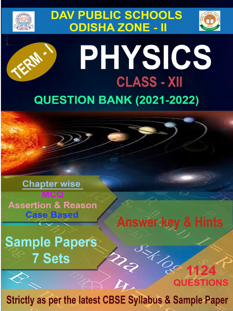 Revised Physics Question Bank and Sample Paper (Term-I) 2021-22 | PDF