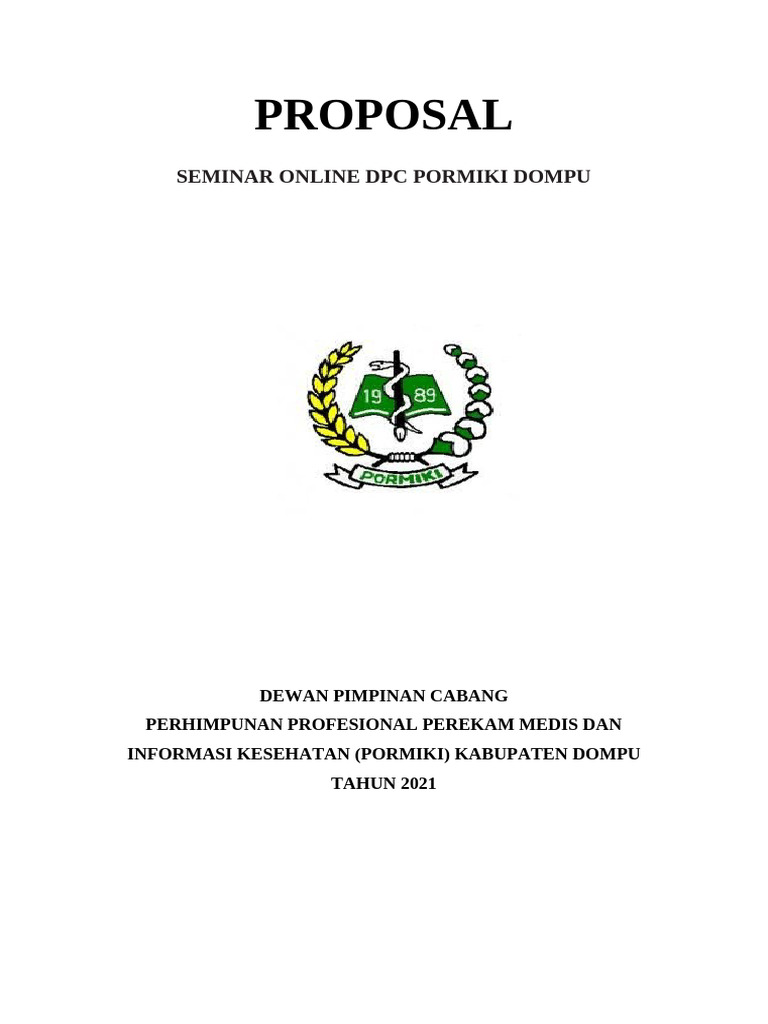 Proposal Seminar DPC Tanpa Rab-1 | PDF