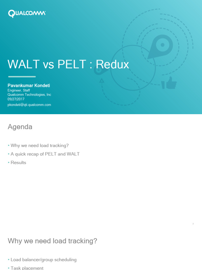 SFO17-307 WALT Vs PELT | PDF | Central Processing Unit | Scheduling (Computing)