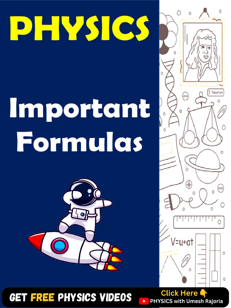 Physics Important Formulas | PDF