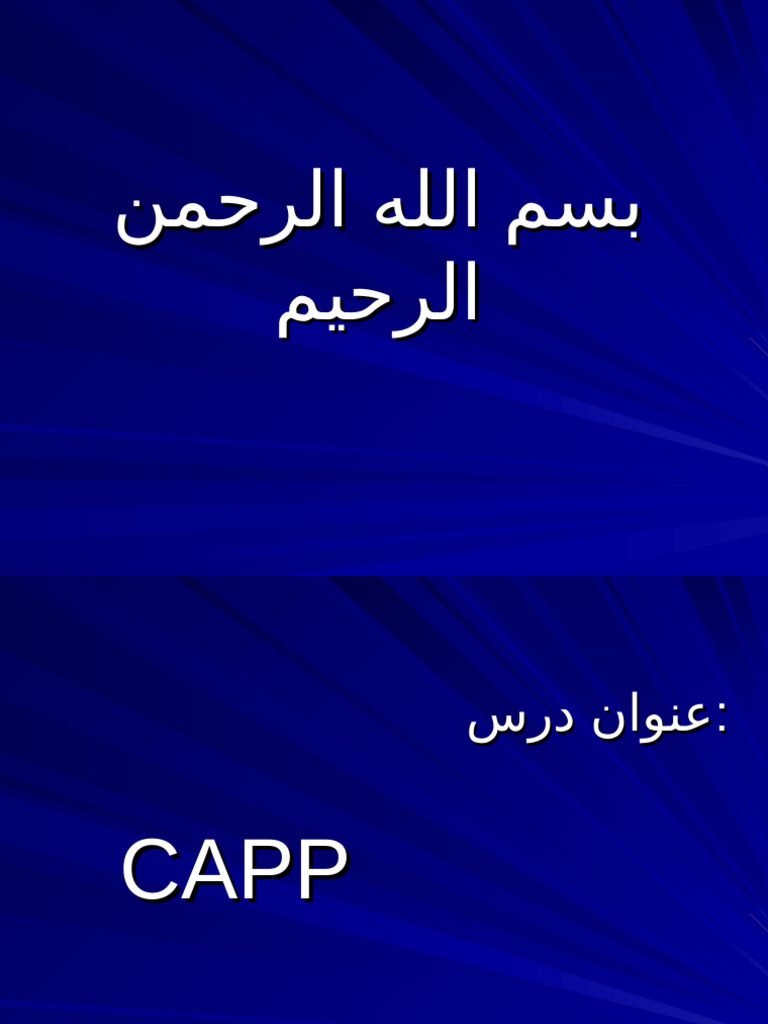 Capp 1 2 | PDF