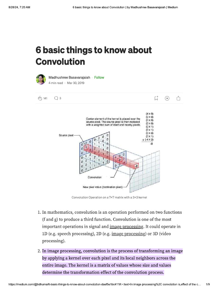 Medium Covolution | PDF