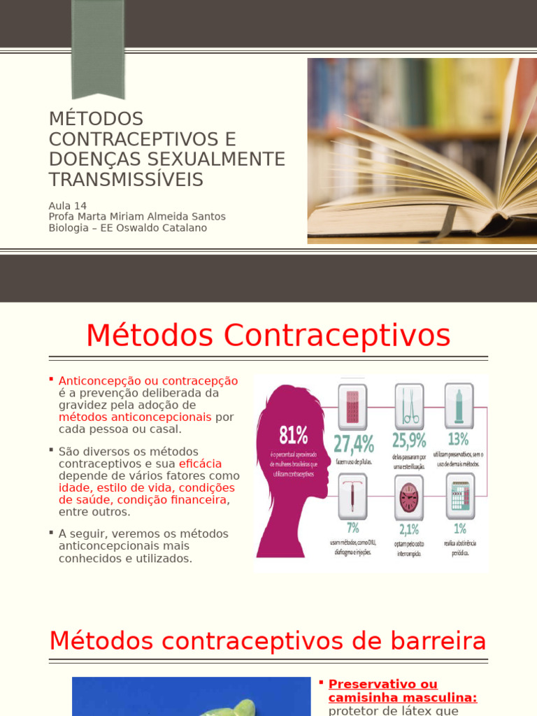 Aula 14 - Métodos Contraceptivos e DSTs | PDF
