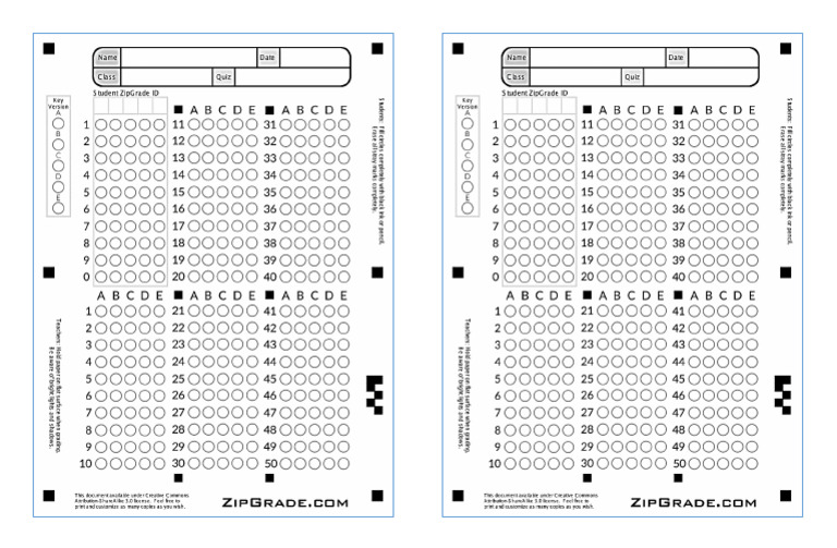 Zip Grade Long | PDF