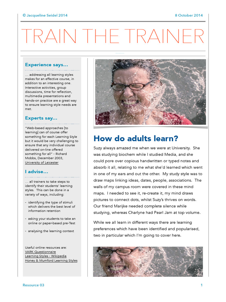 03 How Do Adults Learn 2 | PDF