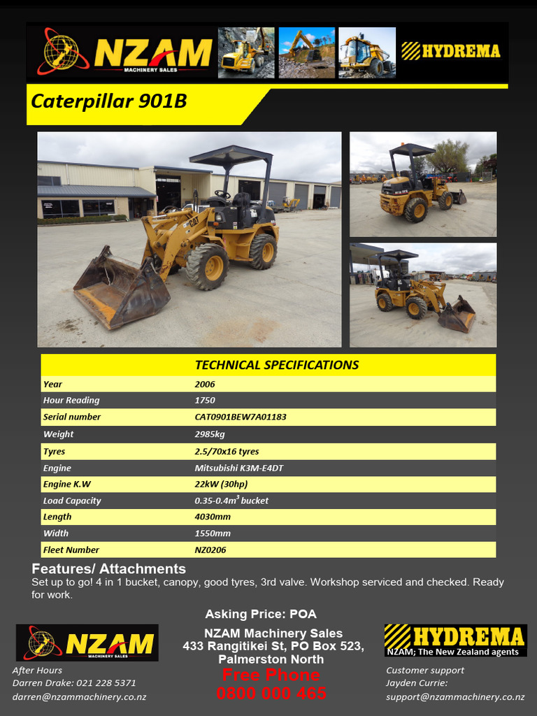 NZ0206 Caterpillar 901B | PDF