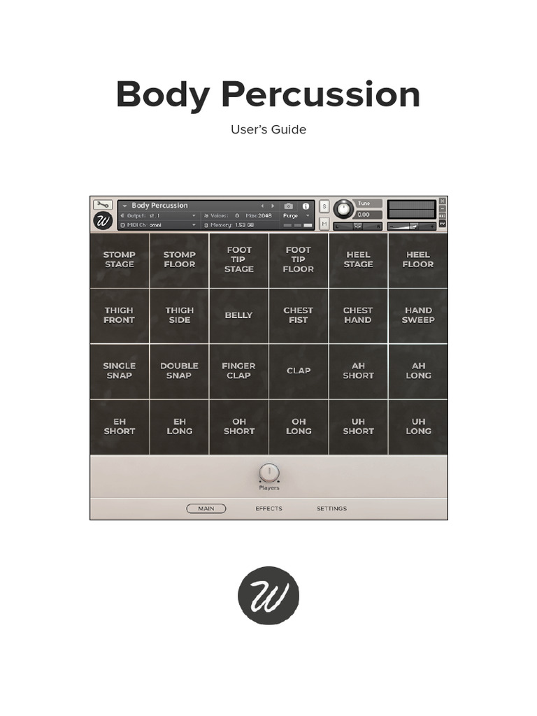 Body Percussion - User's Guide | PDF