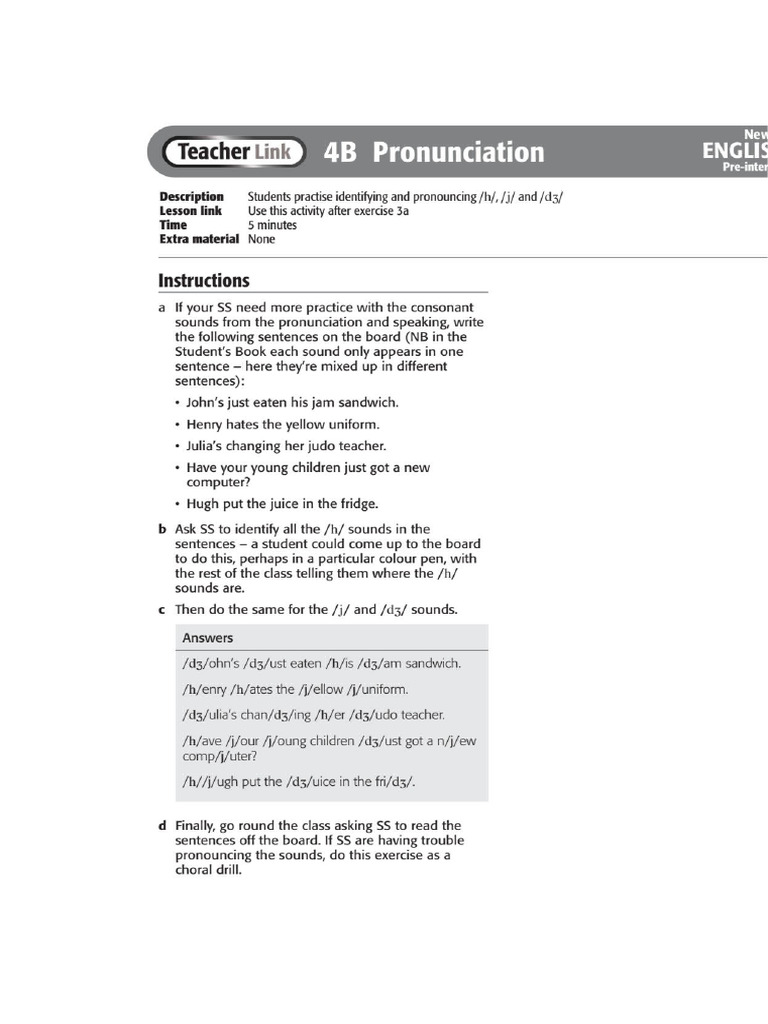 Activity Extra Speaking Part. Pre Ntermediate | PDF