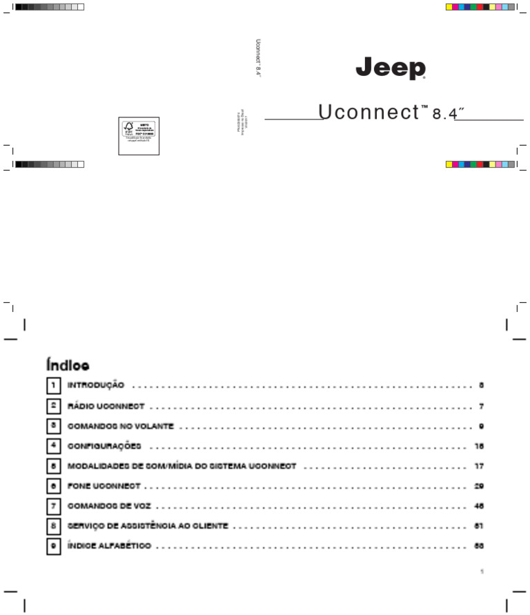Manual Uconnect 84 Compass 2017 | PDF