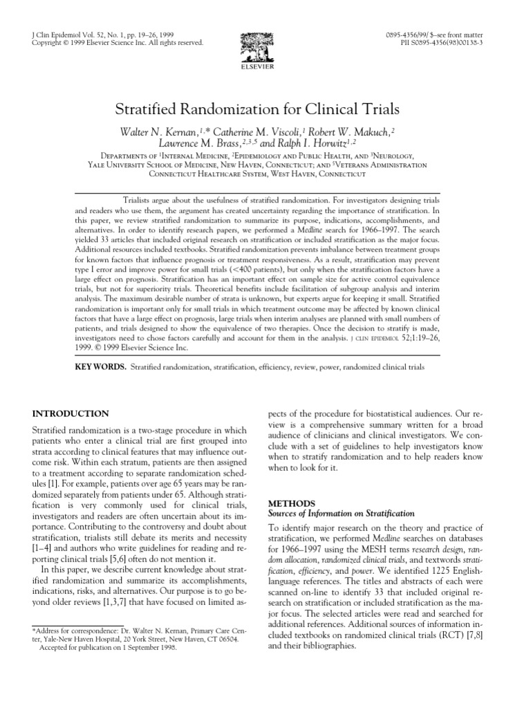 Randomization in Clinical Trials - Theory and Practice | PDF