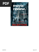 Inception: Worksheet | PDF