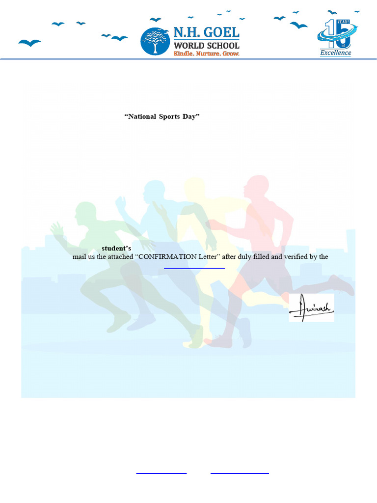Inter School (National Sports Day) | PDF