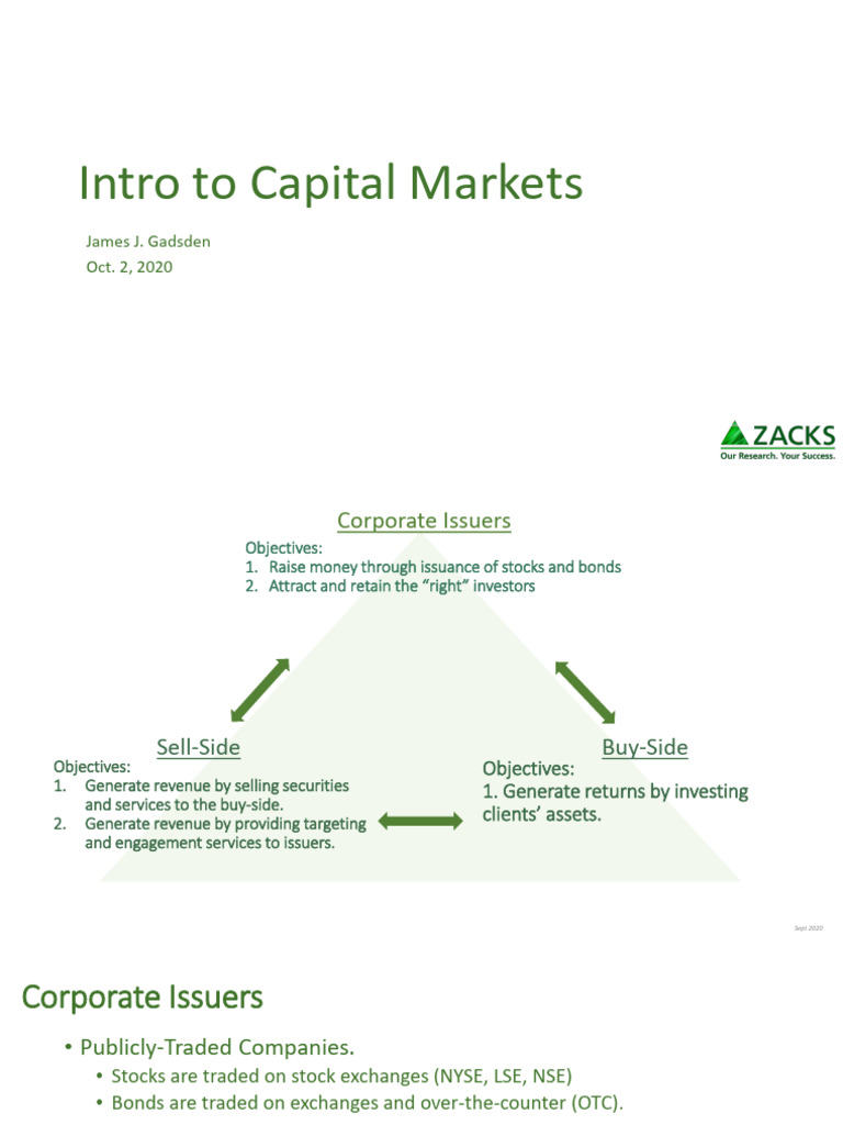 Intro To Capital Markets | PDF