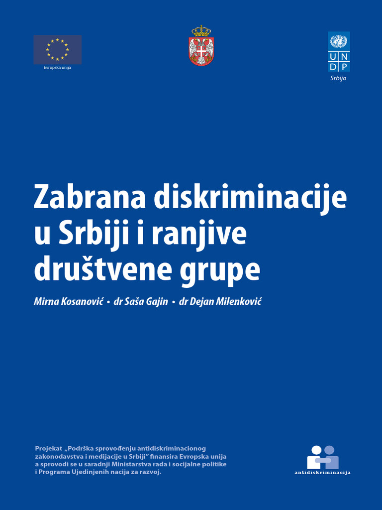 Zabrana Diskriminacije U Srbiji I Ranjive Drustvene Grupe | PDF