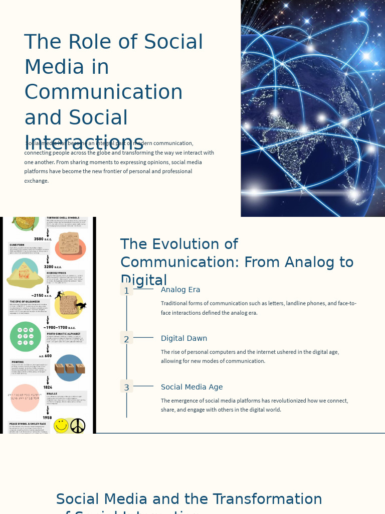 The Role of Social Media in Communication and Social Interactions | PDF