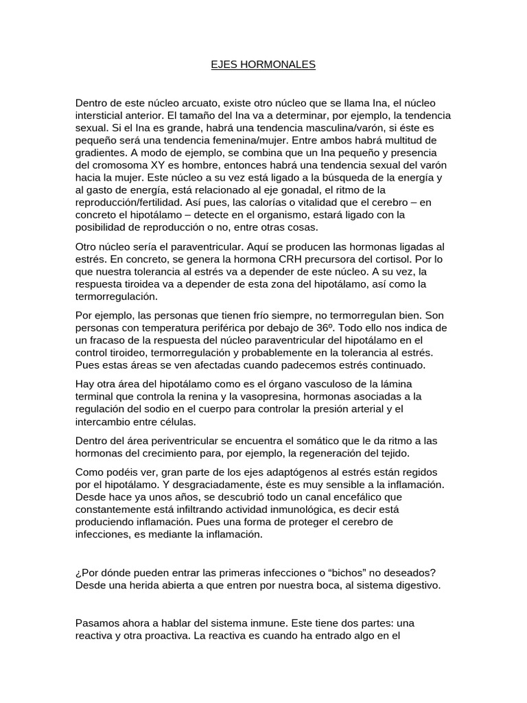 Ejes Hormonales 5 | PDF