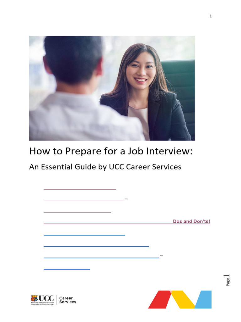 How To Prepare For A Job Interview Guide | PDF