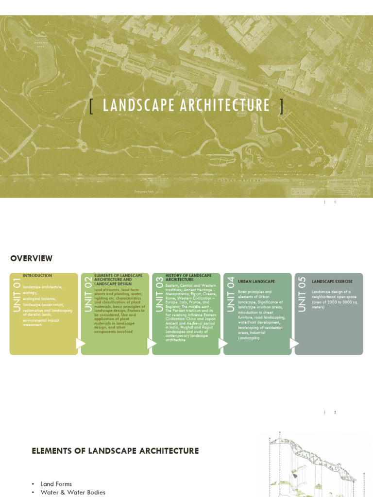 Landscape Architecture | PDF