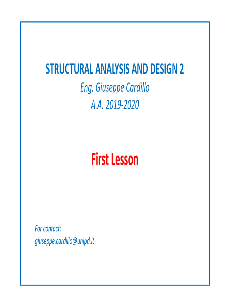 1 First Lesson - SAD2 | PDF