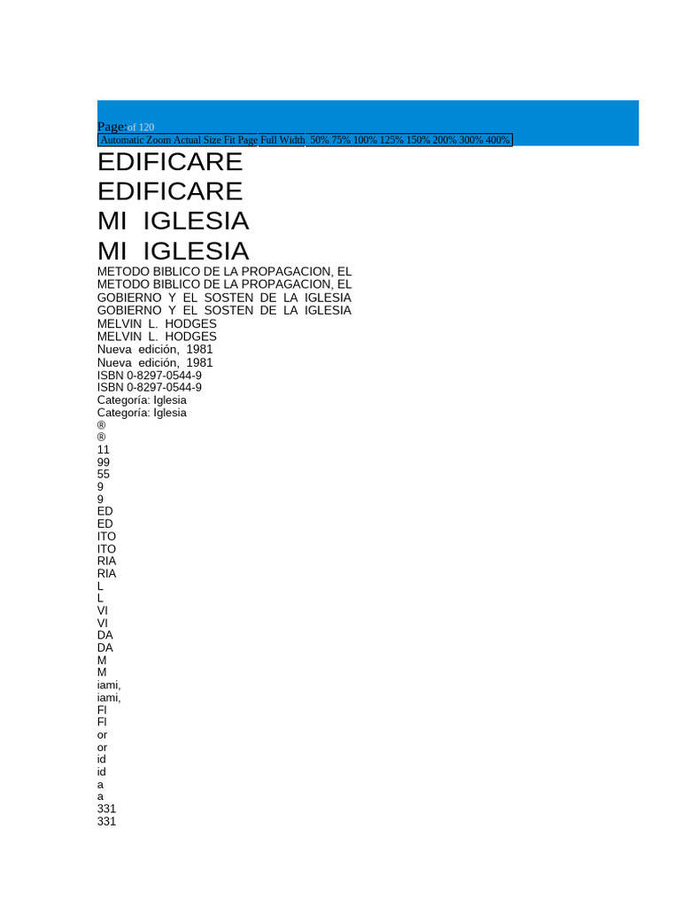 Edificare Mi Iglesia | PDF
