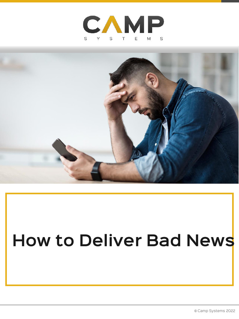 How To Deliver Bad News | PDF