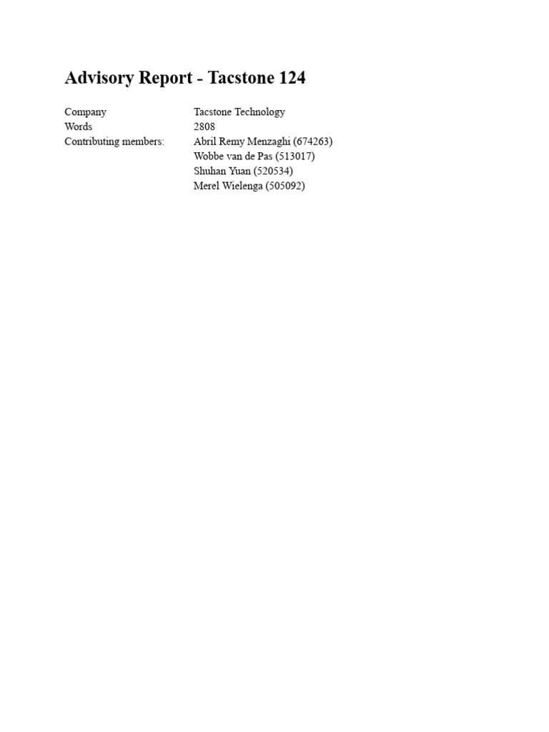 Advisory Report | PDF